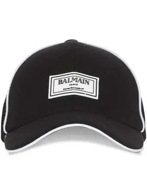 Balmain Logo-patch Cap