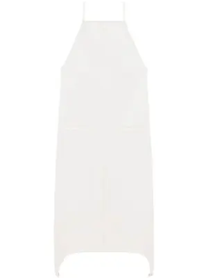 COURREGES Square-neck Midi Dress - White