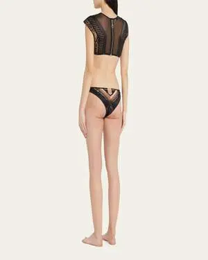 LIVY Macy Patchwork Lace Bustier