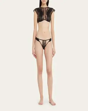 LIVY Macy Patchwork Lace Bustier