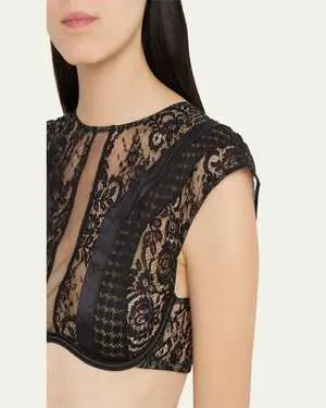 LIVY Macy Patchwork Lace Bustier
