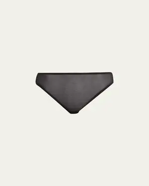 LIVY Tiger-embroidered Mesh Briefs