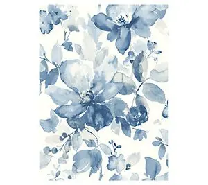 NEXTWALL Watercolor Flower Peel-and-stick Wallp Aper - One-color