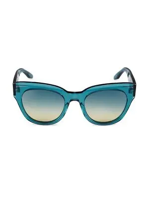 Barton Perreira Lioness 61mm Cat-eye Sunglasses Teal