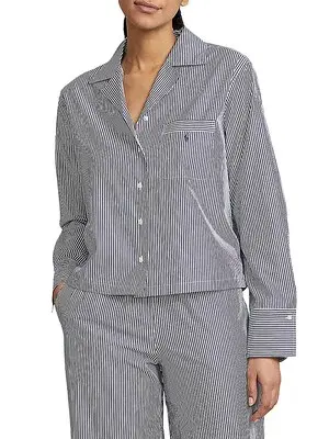 Ralph Lauren Bailey Striped Long Pajama Set