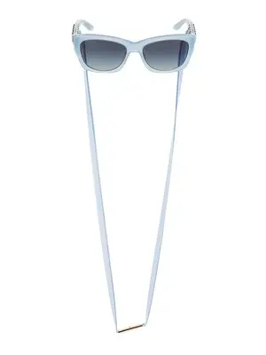 Barton Perreira Cora 56mm Rectangular Sunglasses Blue