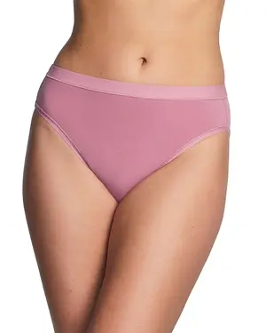 Wacoal Understated Cotton High Cut Lilas