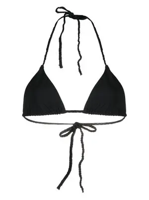 TOTÊME Triangle-cup Halterneck Bikini Top - Black