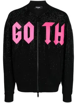Dsquared2 Crystal-embellished Cotton Jacket
