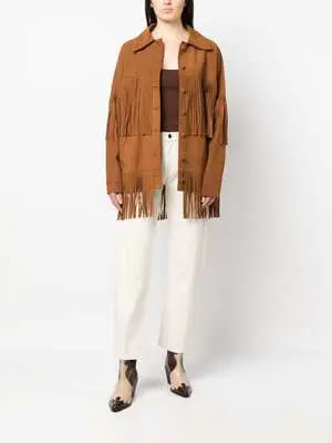DANCASSAB Loretta Fringed Leather Jacket