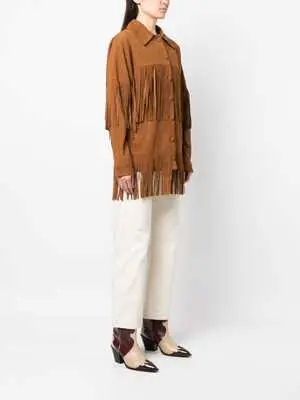 DANCASSAB Loretta Fringed Leather Jacket