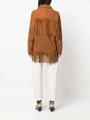 DANCASSAB Loretta Fringed Leather Jacket