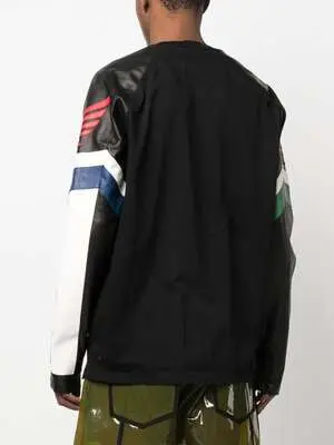 Dsquared2 Contrast Sleeve Cotton Sweatshirt