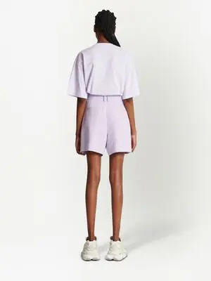 Balmain Piqué-weave High-waist Shorts