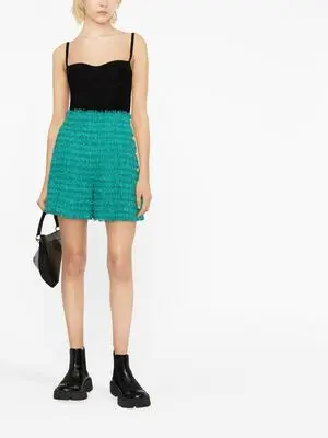 Alexander McQueen Bustier-style Ribbed Crop Top