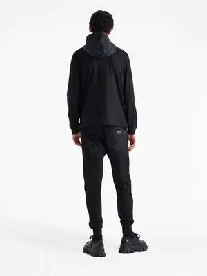 Prada Logo-plaque Slim-fit Trousers
