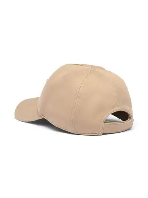 Prada Logo-embroidered Baseball Cap - Neutrals