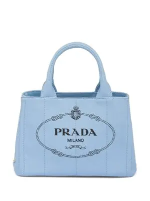 Prada Logo-print Canvas Tote Bag