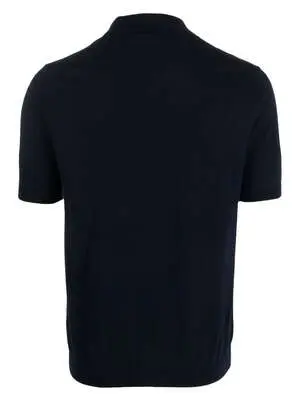 BALLANTYNE Short-sleeve Cotton Polo Shirt - Blue