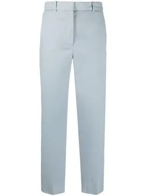 JOSEPH High Waisted Cropped Trousers - Blue