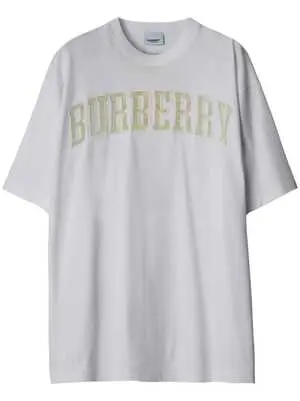 Burberry Lace Logo-detail Cotton T-shirt