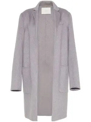 Adam Lippes Gina Open-front Cashmere Coat - Grey
