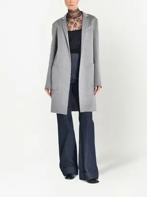 Adam Lippes Gina Open-front Cashmere Coat - Grey