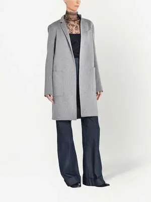 Adam Lippes Gina Open-front Cashmere Coat - Grey