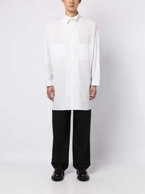 Yohji Yamamoto Panelled Slim-cut Cotton Shirt