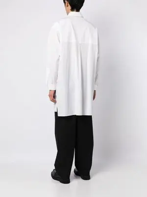 Yohji Yamamoto Panelled Slim-cut Cotton Shirt