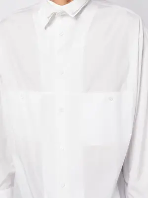 Yohji Yamamoto Panelled Slim-cut Cotton Shirt