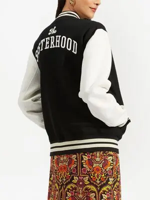 La DoubleJ Embroidered Cotton Bomber Jacket