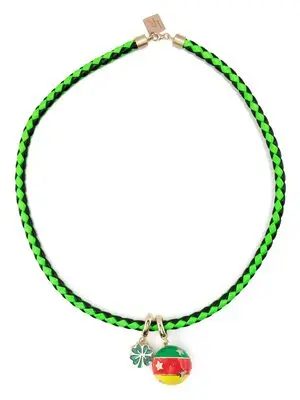 Lauren Rubinski Clover-pendant Cord Necklace