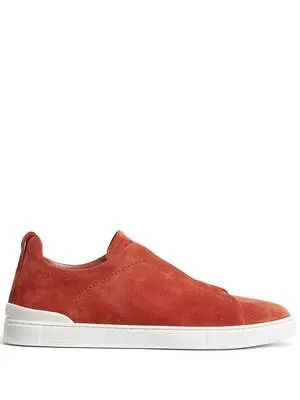 Zegna Almond Toe Sneakers For Men