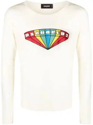 Dsquared2 Graphic-print Wool Sweatshirt