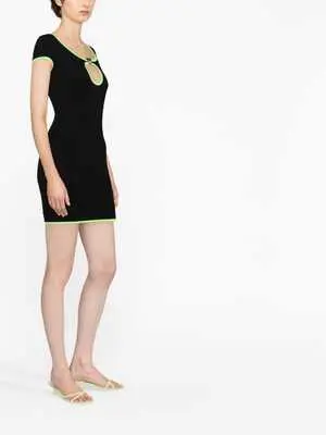 AMBUSH Heart Hole T-shirt Dress - Black