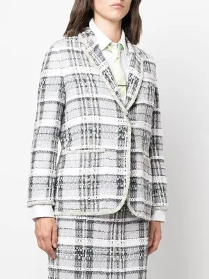Thom Browne Tweed Single-breasted Jacket