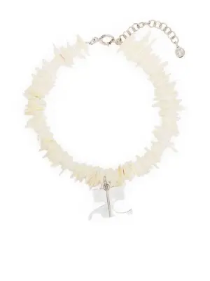 COURREGES Cheville Pearl Bracelet - Neutrals