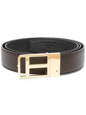 TOM FORD Leather Buckle Belt - Brown