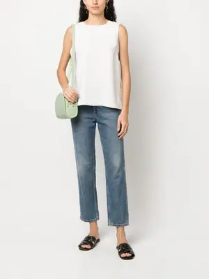 P.a.r.o.s.h Keyhole Sleeveless Blouse