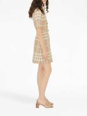 Burberry Signature Check-print Cotton Shirt Dress