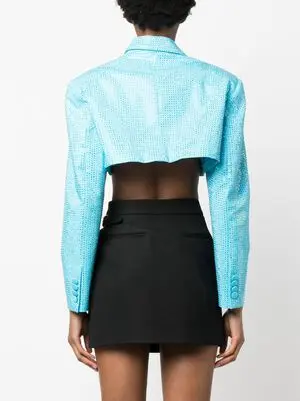 Giuseppe Di Morabito Crystal-embellished Cropped Jacket
