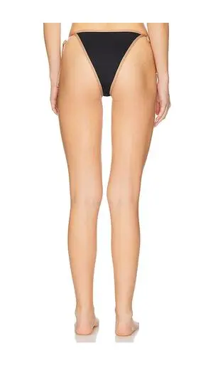 L*Space Levy Bikini Bottom - Black & Saddle