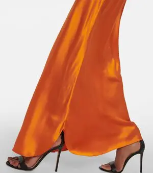 NILI LOTAN Cami Silk Satin Slip Dress
