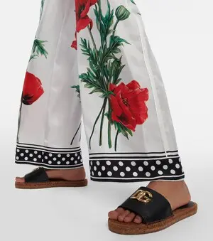 Dolce & Gabbana Embellished Leather Espadrilles
