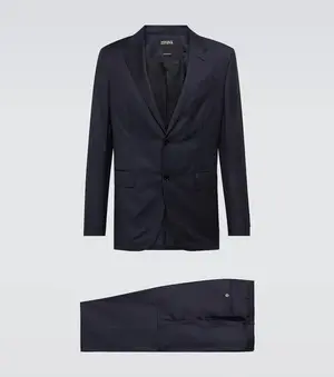 Men's Blue Wool