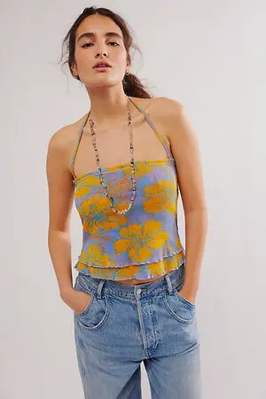Free People Free People Poppy Tube Top Cornflower Combo