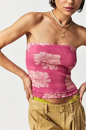 Free People Free People Poppy Tube Top Pink