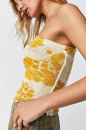 Free People Free People Poppy Tube Top Yellow