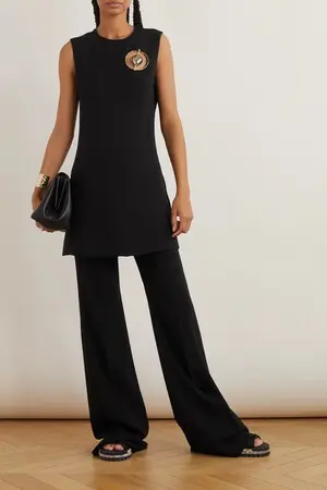 Chloé Embellished Silk-cady Mini Dress